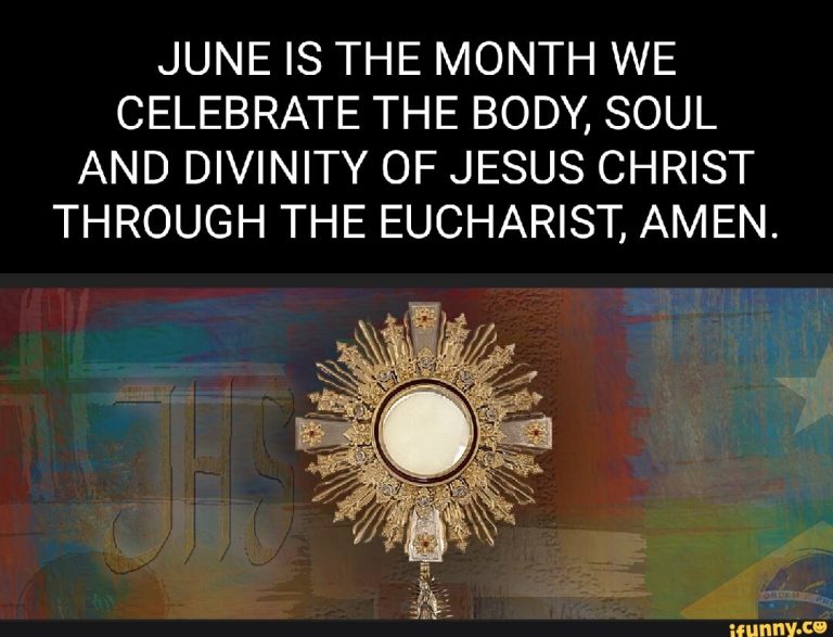 June: Month of the Holy Eucharist and The Sacred Heart of Jesus ...
